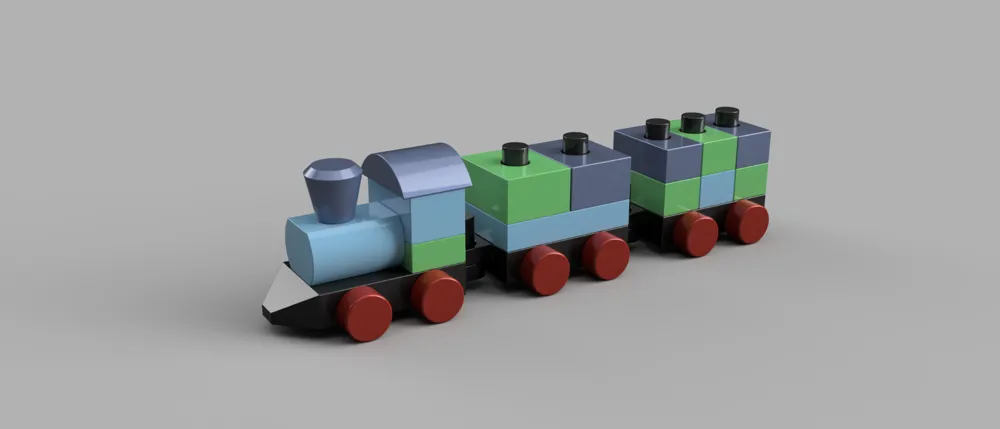 Toy Train - Spielzeug Zug Scalable up to 30% by make3dtc - MakerWorld