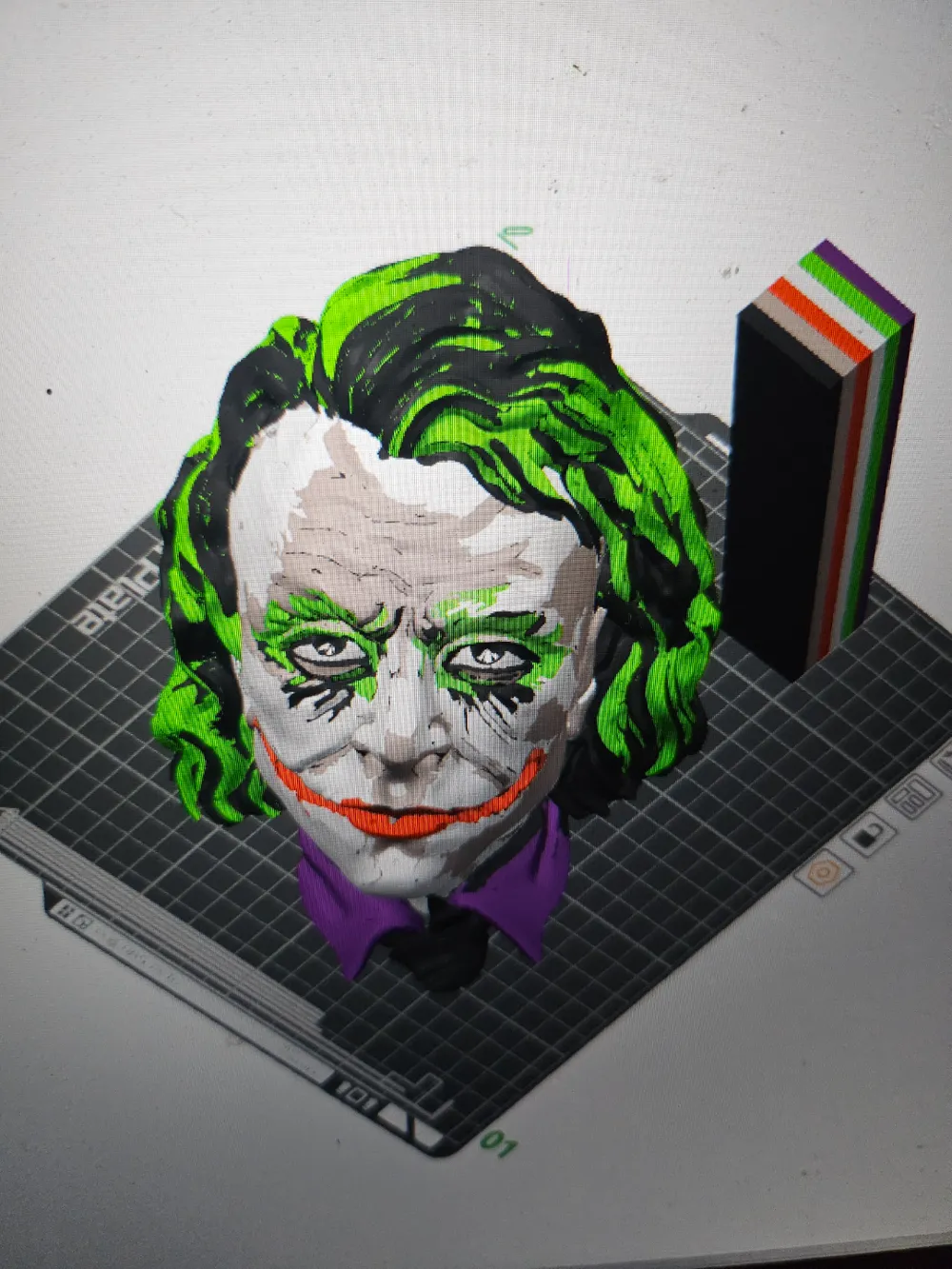 heath ledger joker bust multicolor by MadMonkey3D MakerWorld: Download ...