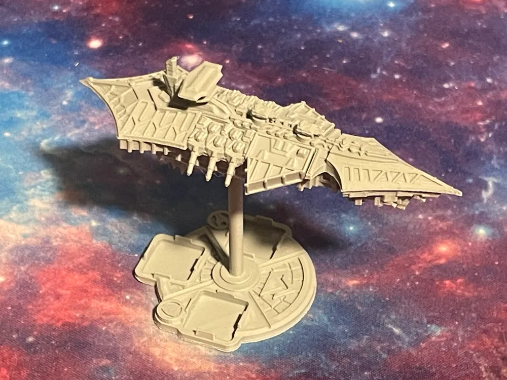 BFG Chaos Hecate Class Heavy Cruiser - Free 3D Print Model - MakerWorld