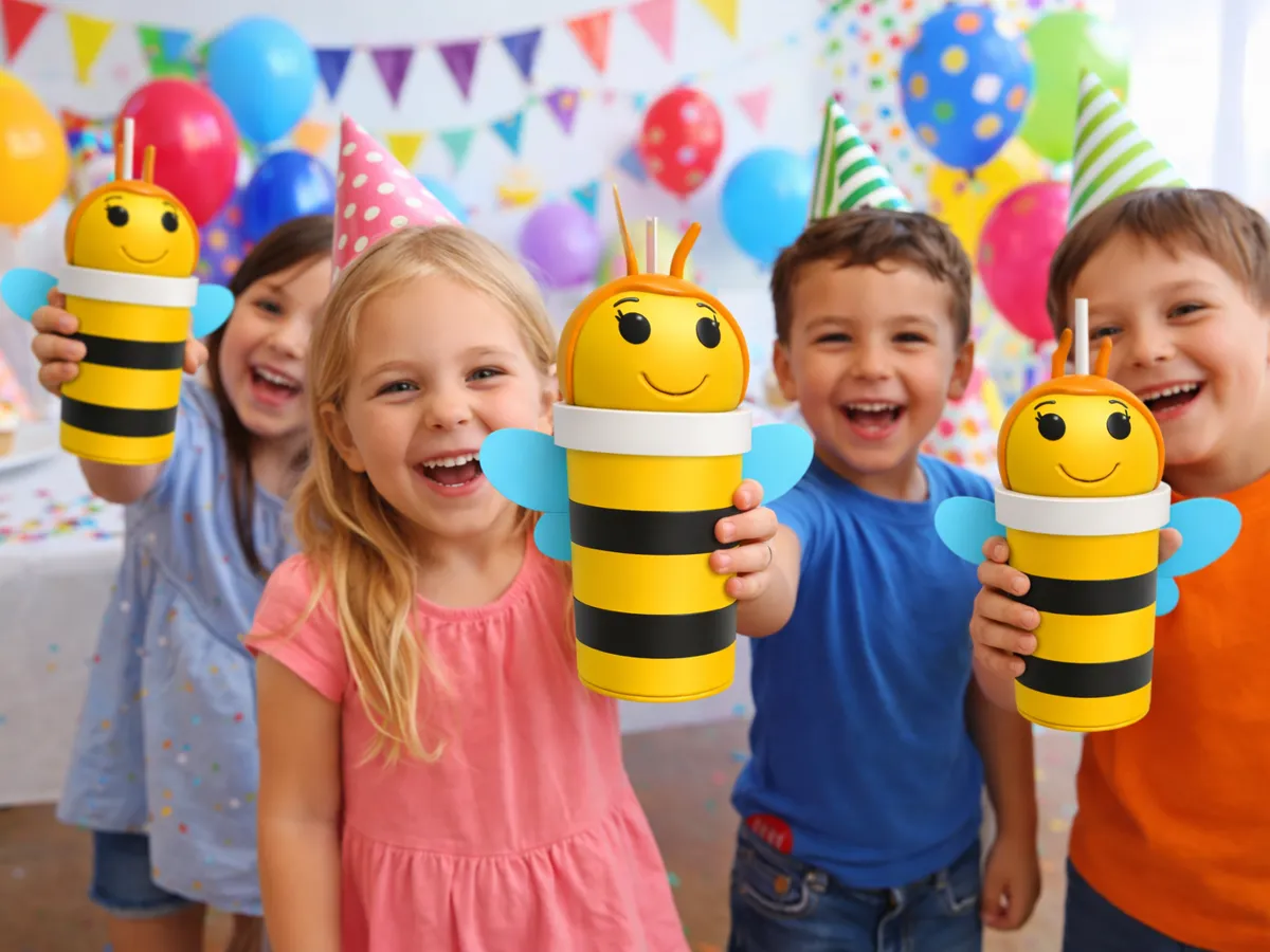 Plim Plim Clown Bee Milkshake Cup for parties - Free 3D Print Model ...