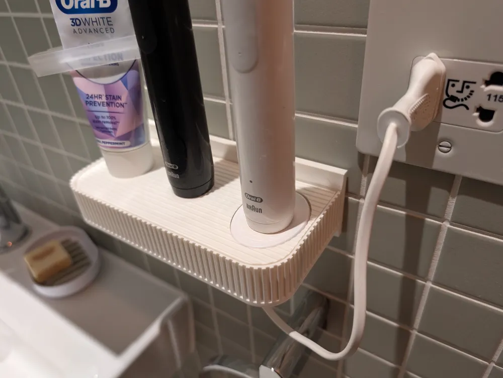 Double Oral B toothbrush charging tray! - Free 3D Print Model - MakerWorld