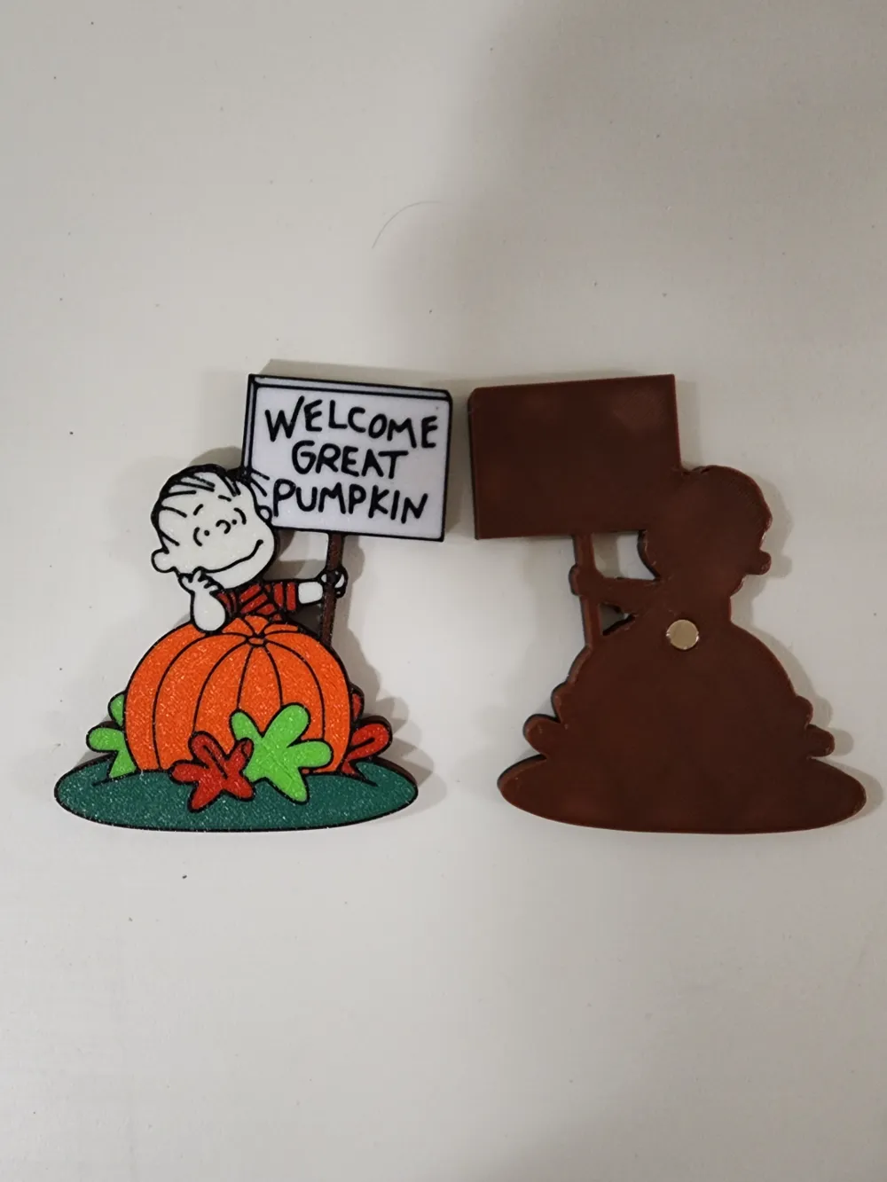 Linus's "Welcome Great Pumpkin" Sign Magnet by SlurpeeMachine - MakerWorld