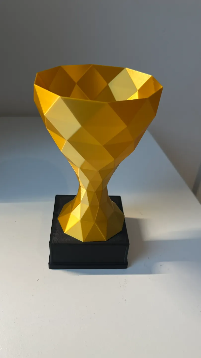 16cm Tall Trophy - Customizable Plaque - Low Poly by Mark MakerWorld ...