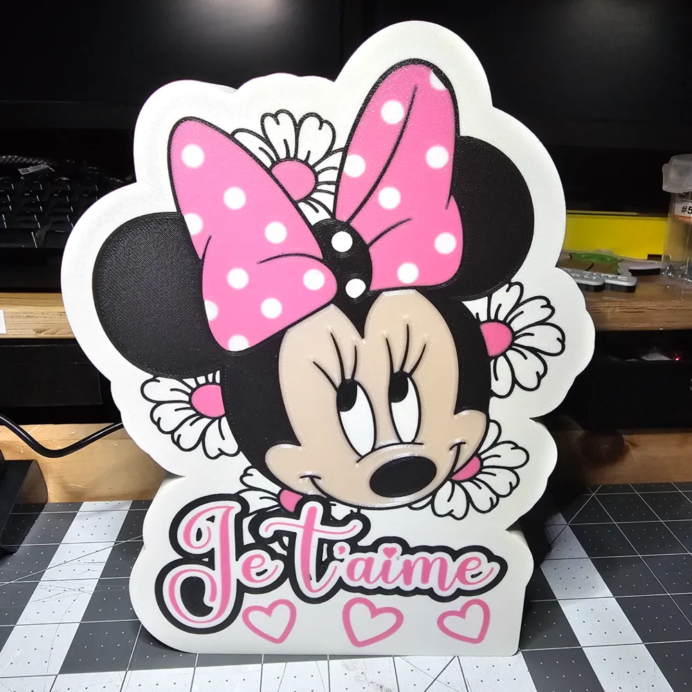 Minnie Mouse Lightbox by BBougie3D - MakerWorld