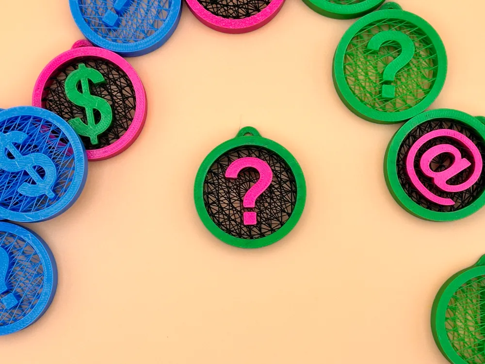 Suspended String Keychain No.1 - Exclamation Mark by Eternity Labs ...