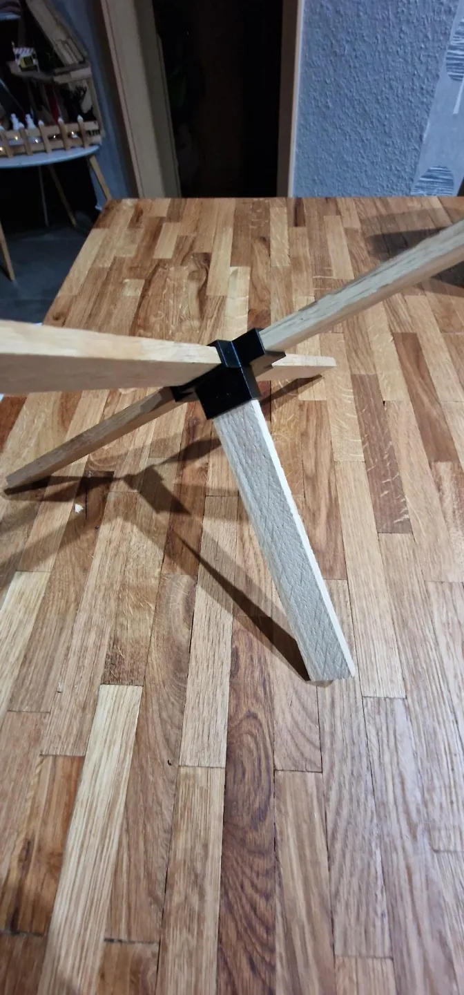Wooden Blocks - X Connector - Vertical Connection by Nobody28 - MakerWorld