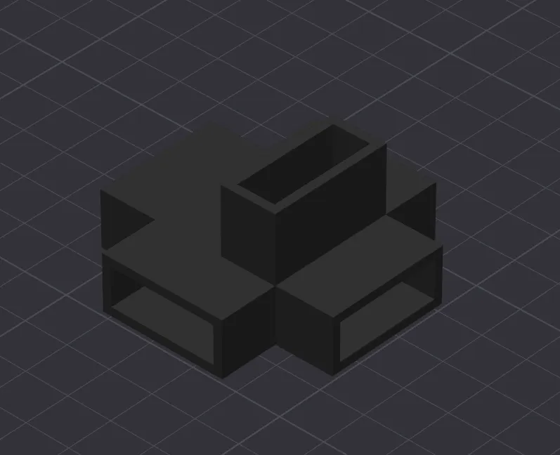 Wooden Blocks - X Connector - Vertical Connection by Nobody28 - MakerWorld