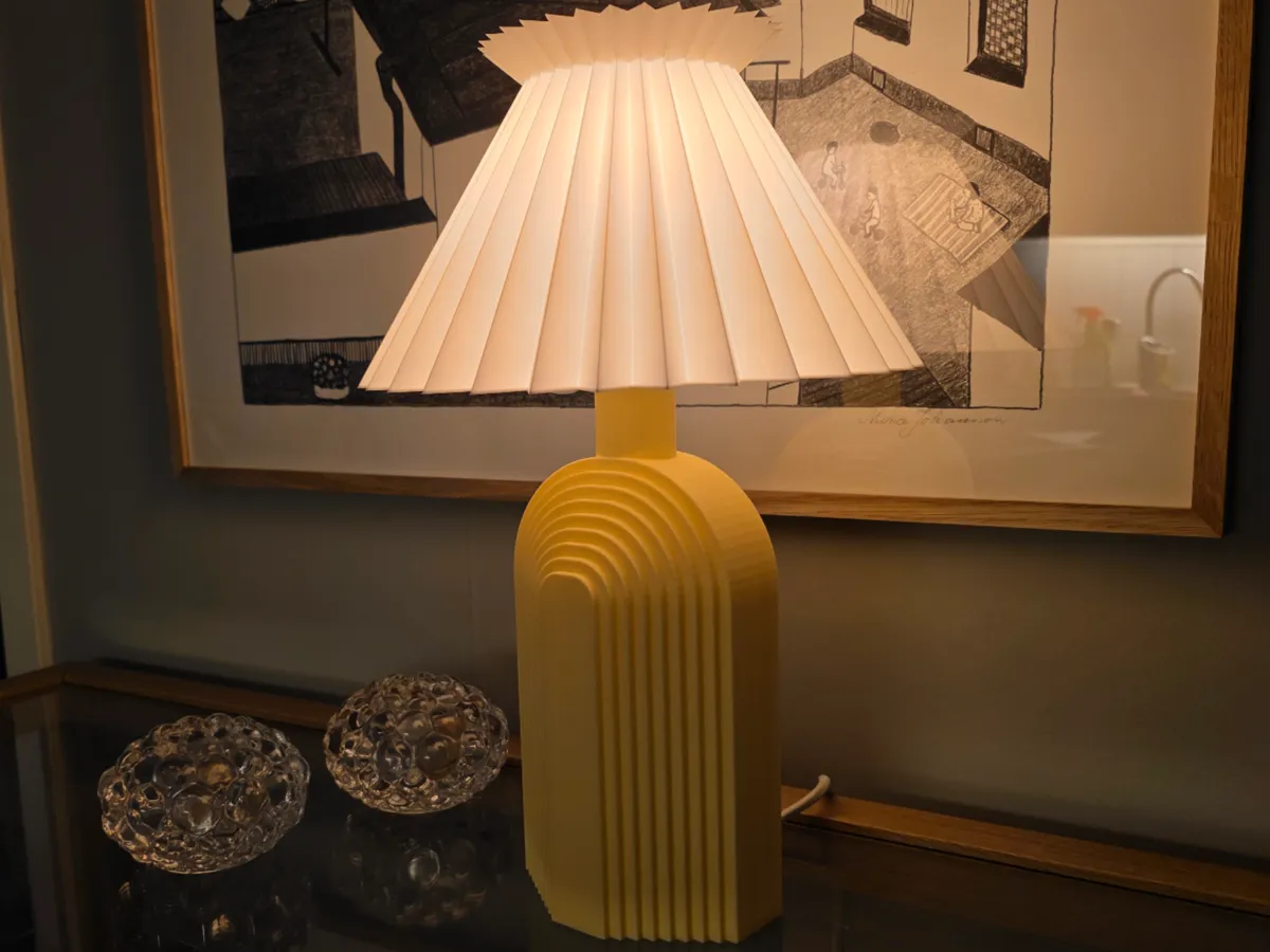 Arcus Deco Lamp - pleated shade by T.H Made MakerWorld: Download Free ...