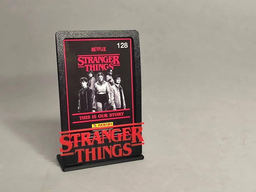 Card display for Stranger Things Panini cards - Free 3D Print Model ...