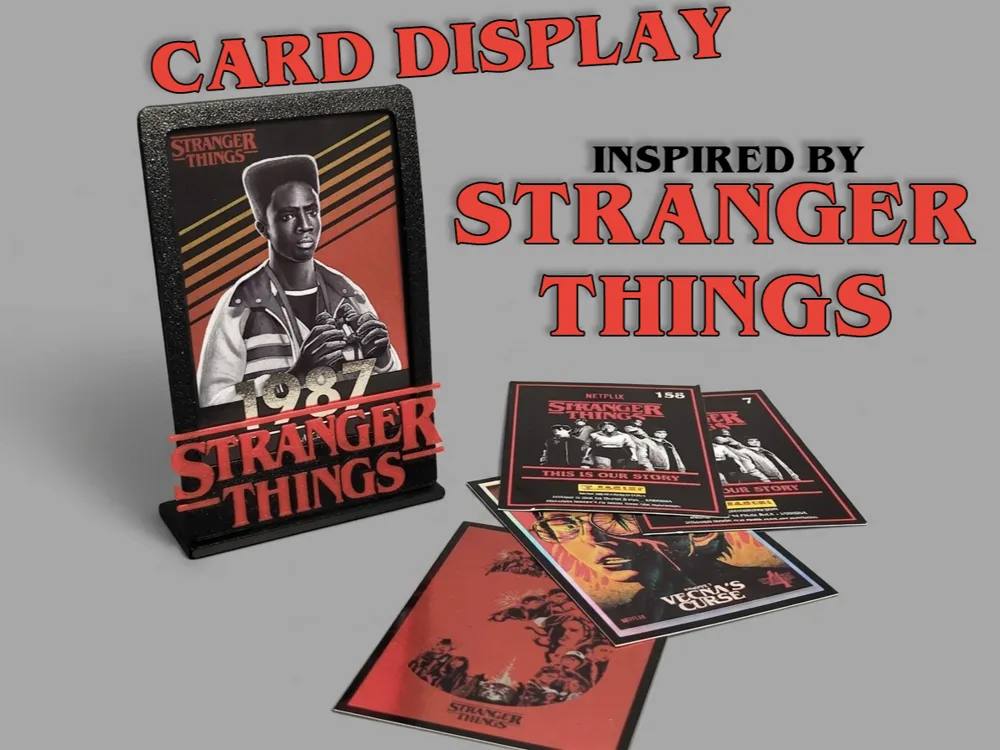 Card display for Stranger Things Panini cards - Free 3D Print Model ...
