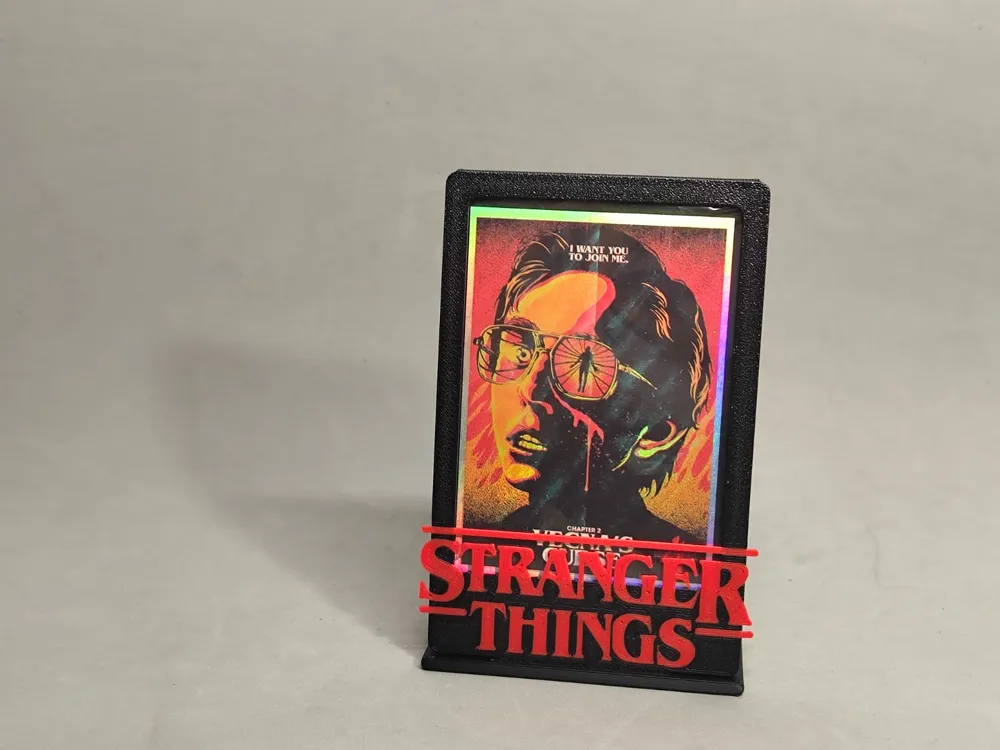 Card display for Stranger Things Panini cards - Free 3D Print Model ...