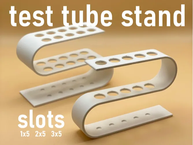 Test Tube Holder / Stand by DireChris MakerWorld: Download Free 3D Models