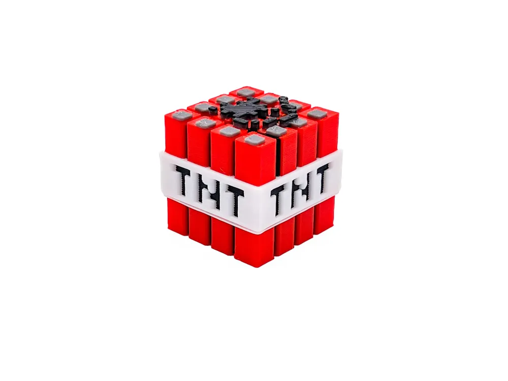 Minecraft Inspired Door Knobs - TNT - Free 3D Print Model - MakerWorld