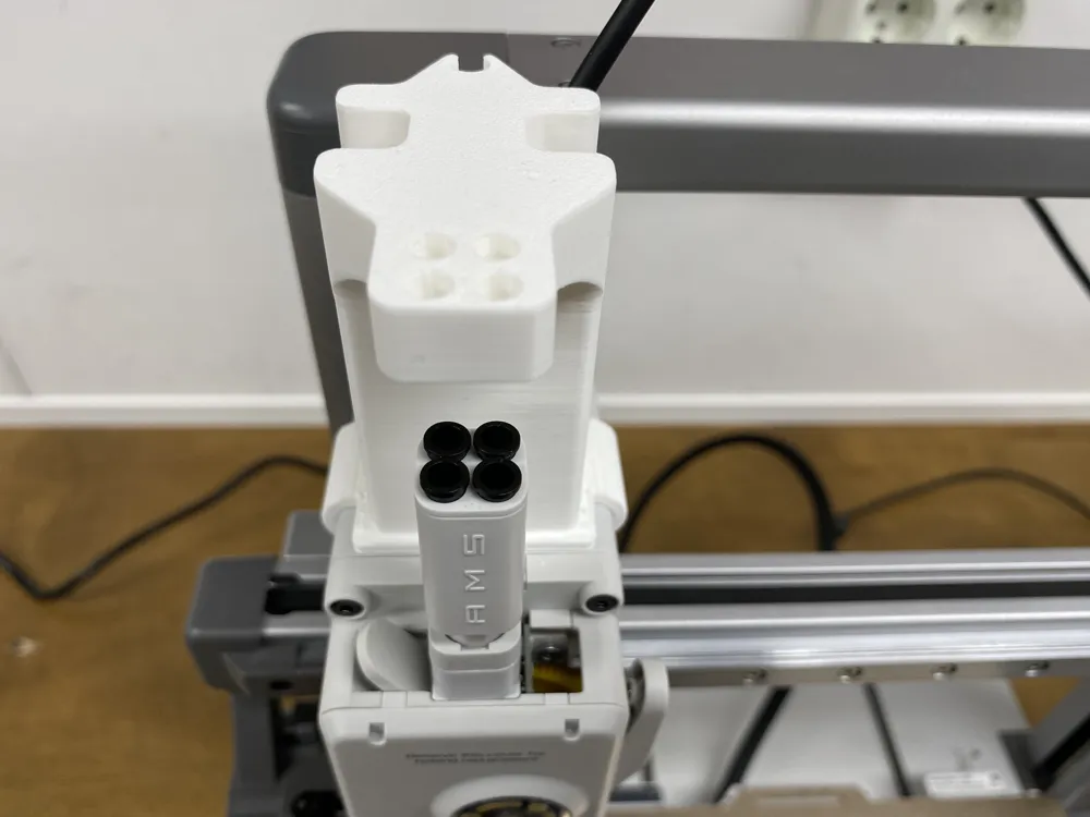 A1 AMS PTFE HUB & Hotend Cable Guide - Free 3D Print Model - MakerWorld