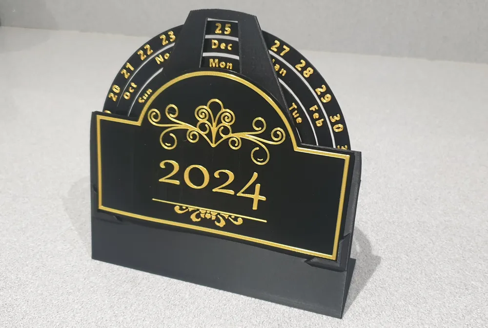 Make My Sign Ring Calendar by Hamstah - MakerWorld