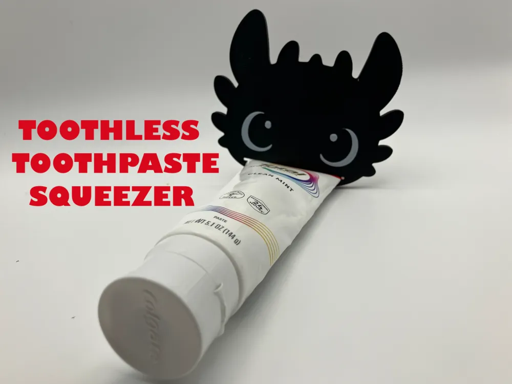 Toothless Toothpaste Squeezer - Free 3D Print Model - MakerWorld