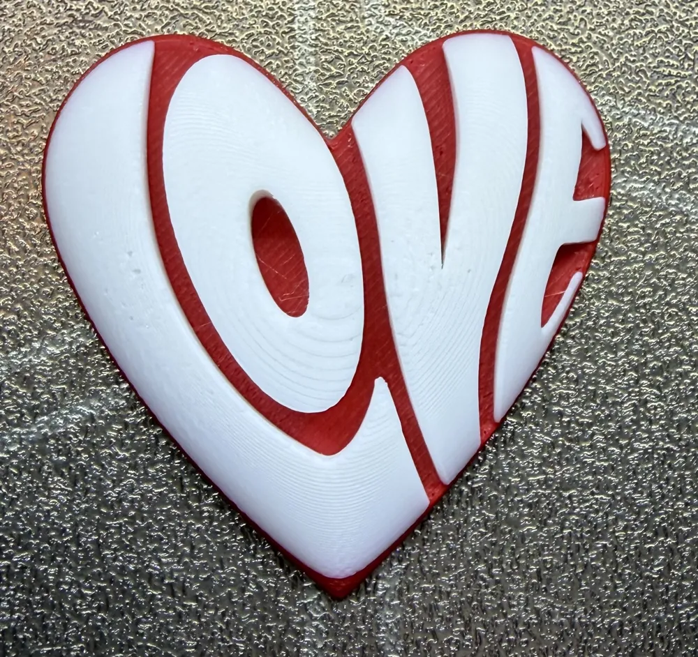 LOVE Heart – Decorative 3D Print - Free 3D Print Model - MakerWorld