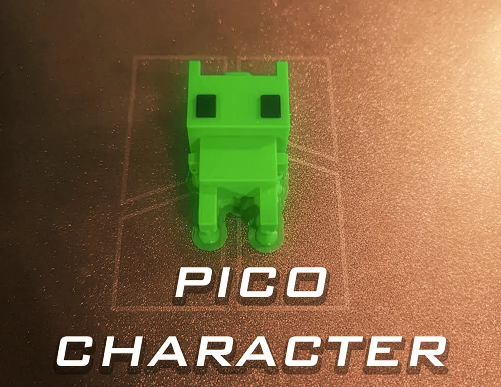 Pico Character Keychain - Free 3D Print Model - MakerWorld