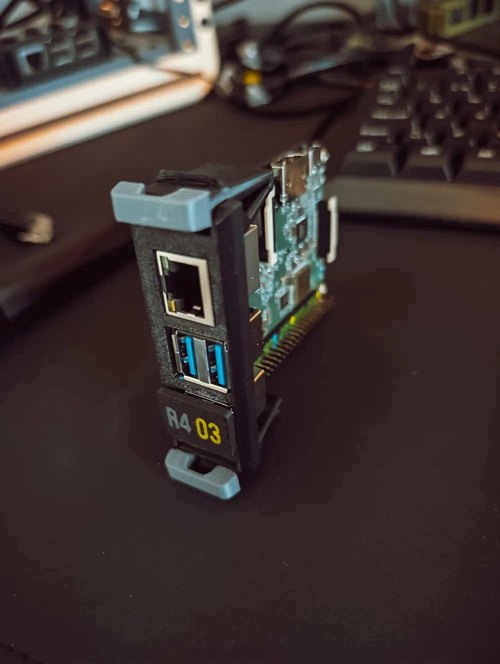 Rack Snap-in system (8 bay Raspberry Pi Cluster) - Free 3D Print Model ...