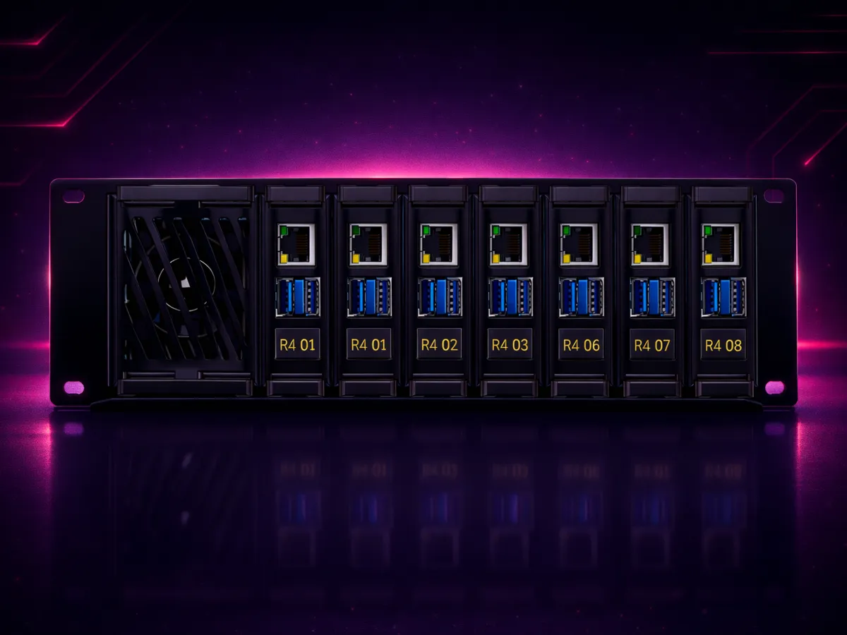 Rack Snap-in system (8 bay Raspberry Pi Cluster) - Free 3D Print Model ...