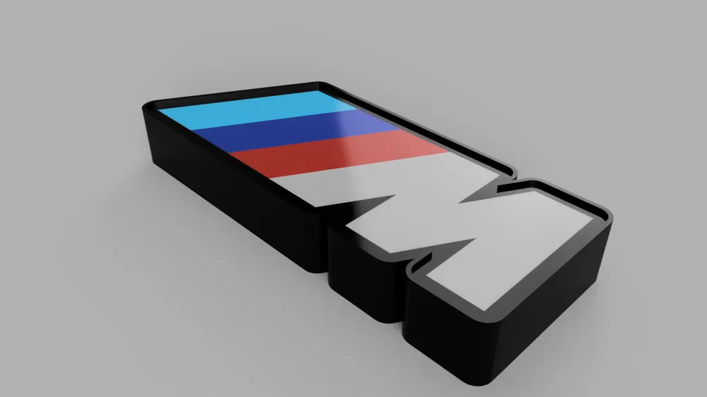 BMW M Logo Lightbox LED Lamp by Nico91 MakerWorld: Download Free 3D Models