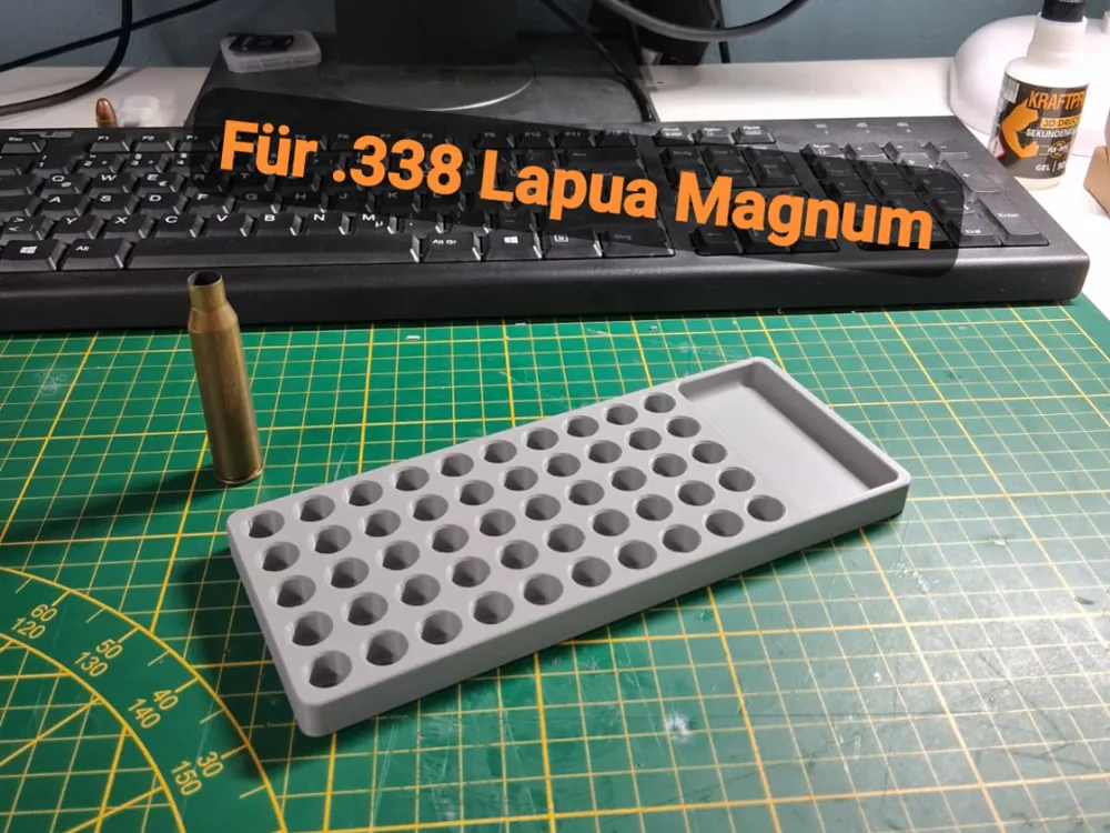 Loading Tray Loading Plate .338 Lapua Magnum - Free 3D Print Model ...