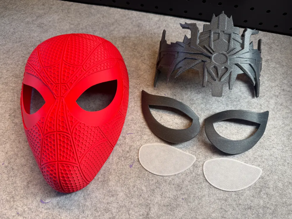 King Spider Man Crown Mask by Luke Edwin MakerWorld: Download Free 3D ...