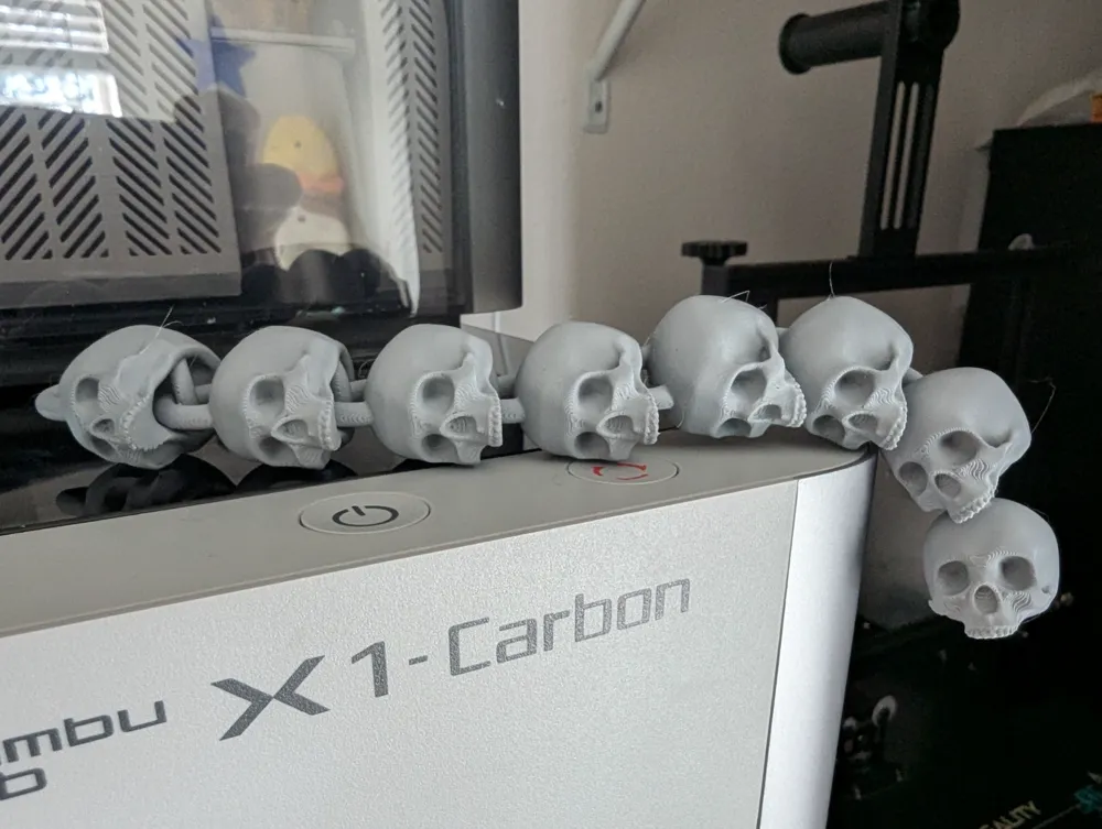 Articulating Skull Chain - Free 3D Print Model - MakerWorld