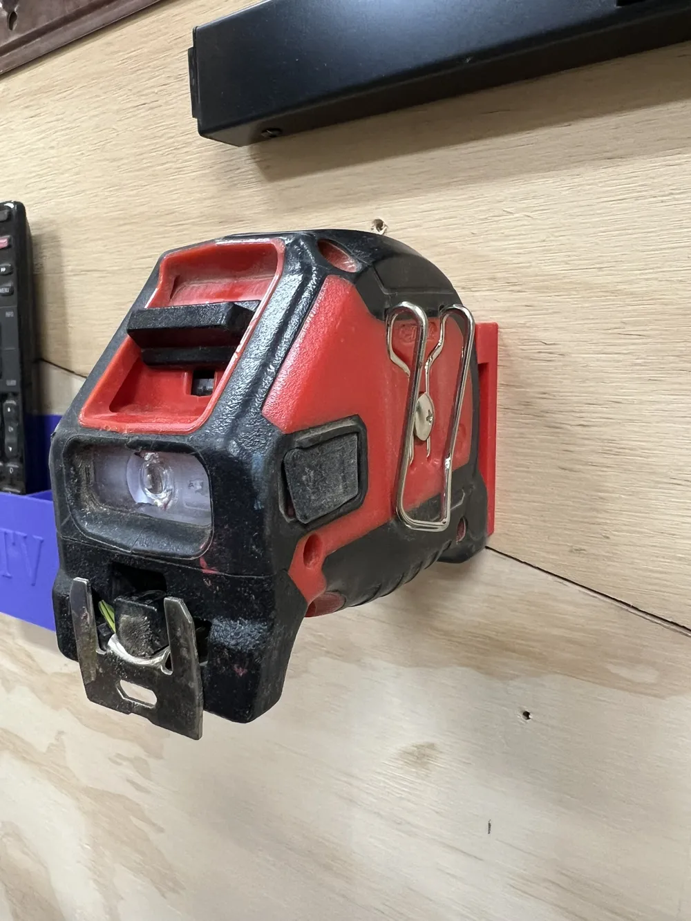 Milwaukee Tape Measure Wall Mount Hanger - Free 3D Print Model - MakerWorld