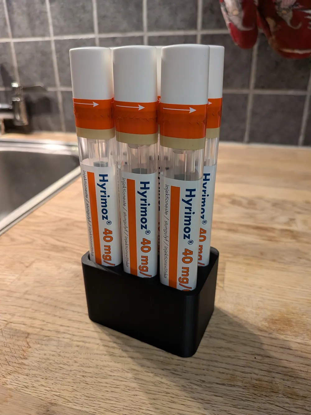 Hyrimoz injection pen stand - Free 3D Print Model - MakerWorld