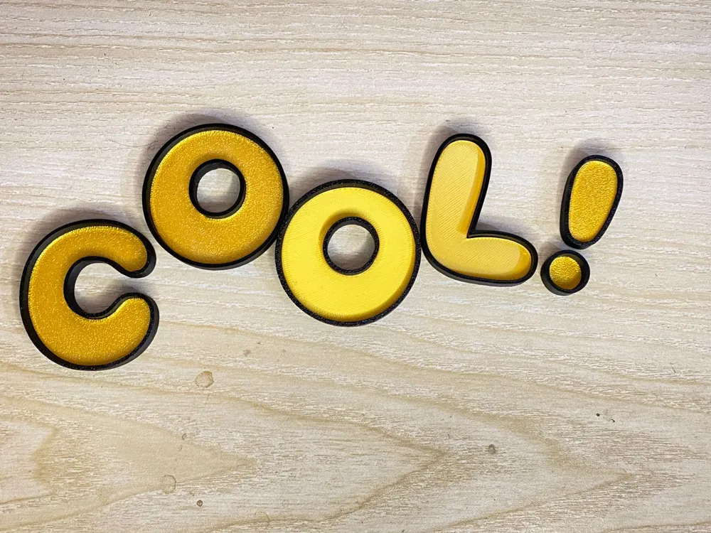 COOL sign - Free 3D Print Model - MakerWorld