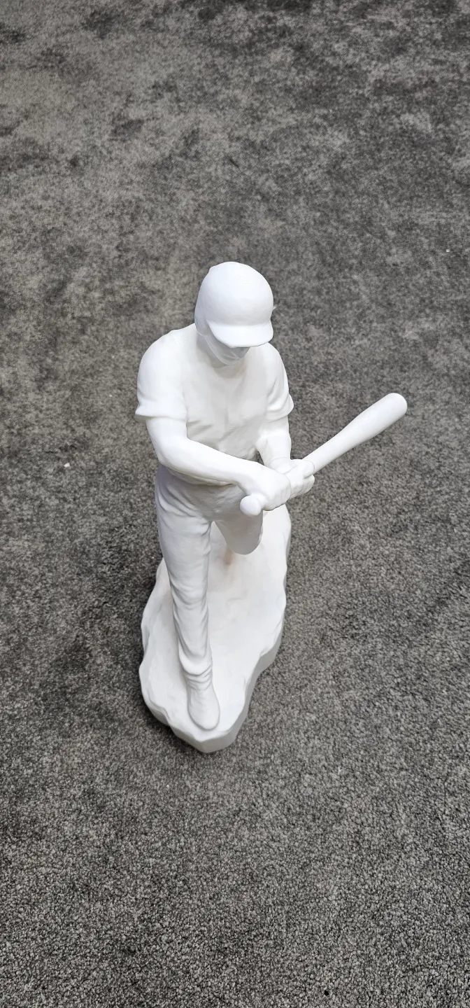 Baseball Player Statue - Free 3D Print Model - MakerWorld