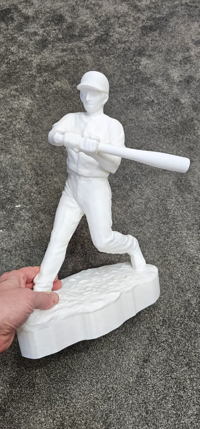 Baseball Player Statue - Free 3D Print Model - MakerWorld
