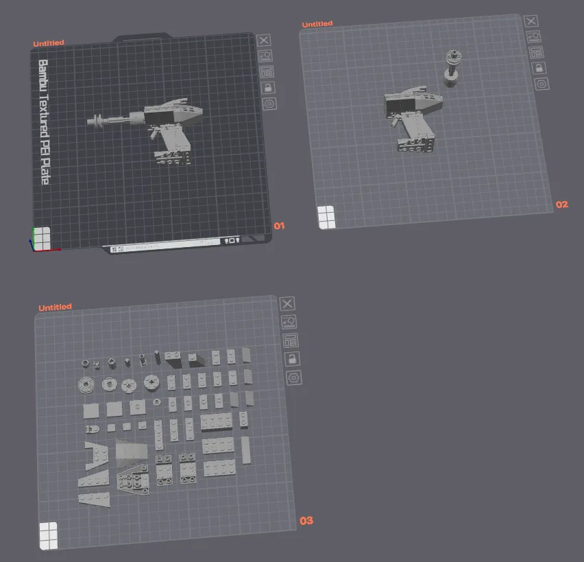 BUILDING BLOCK RAY GUN PEW PEW PEW by 412YETI - MakerWorld