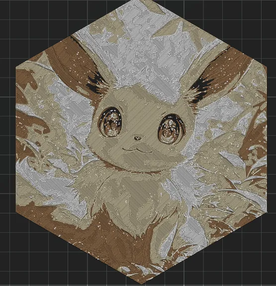 Hueforge Eevee by JD MakerWorld: Download Free 3D Models