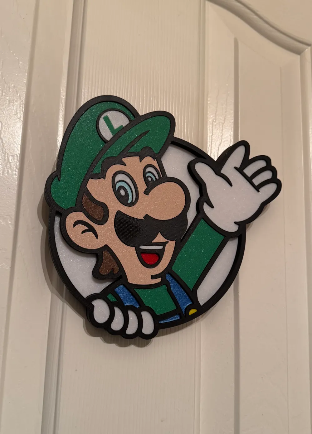 Luigi Wall Decor (NO AMS) by ItsBryy3D MakerWorld: Download Free 3D Models