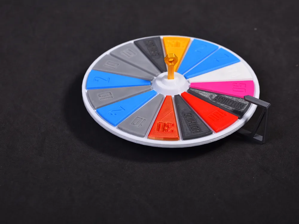 A modular raffle wheel with customizable prizes by 腾云驾雾陈先森 MakerWorld ...