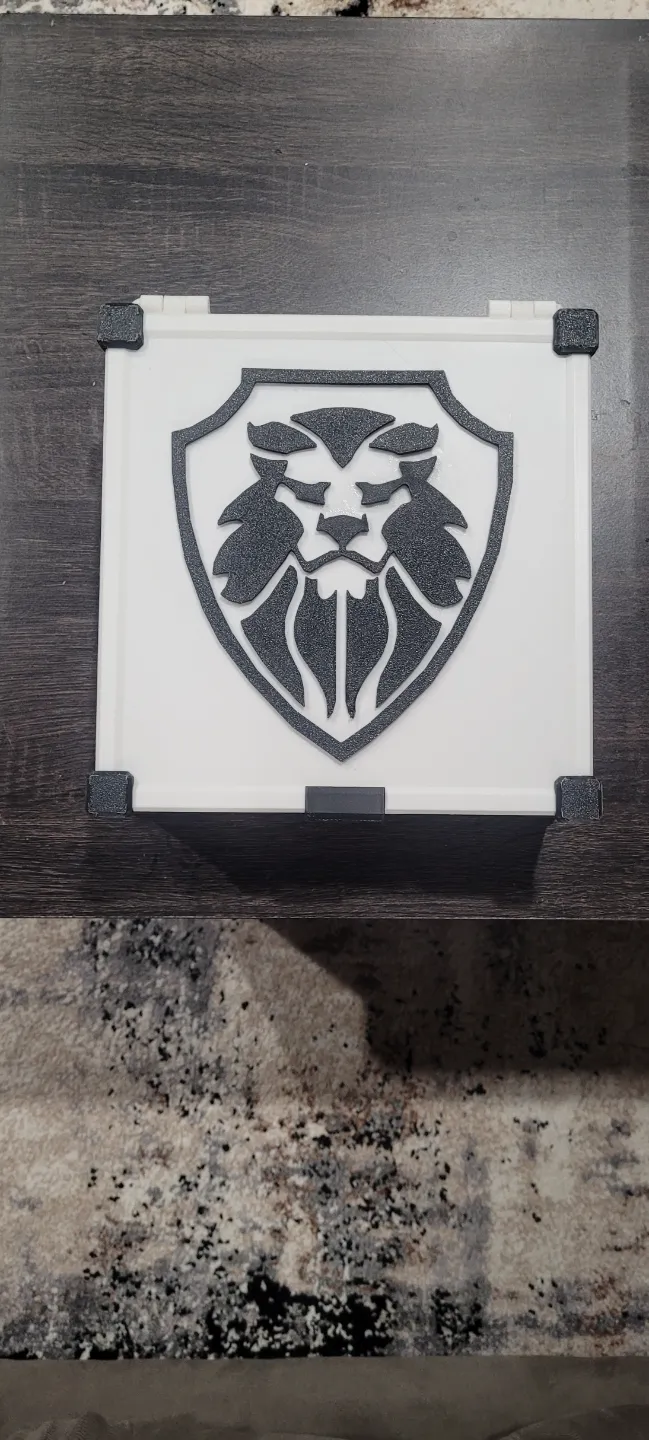Lion Shield Box - Free 3D Print Model - MakerWorld