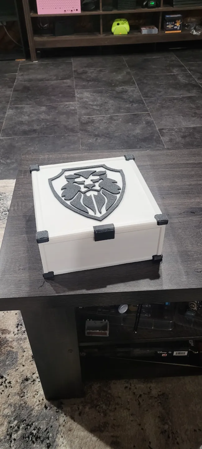 Lion Shield Box - Free 3D Print Model - MakerWorld