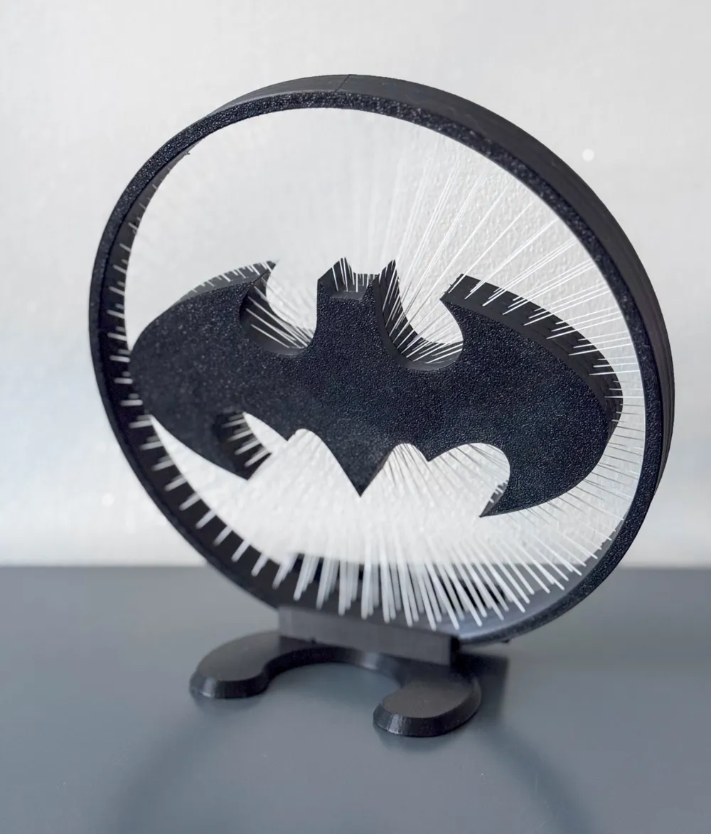 Batman String Art by Ionut90 MakerWorld: Download Free 3D Models