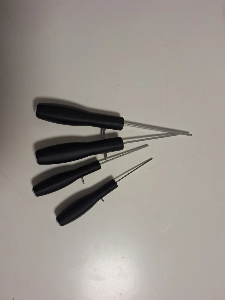 Hex key screwdriver set / allen wrench driver - Free 3D Print Model ...