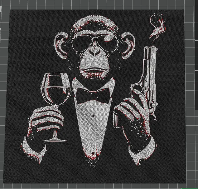 Monkey Hueforge by Daniel Tchernov - MakerWorld