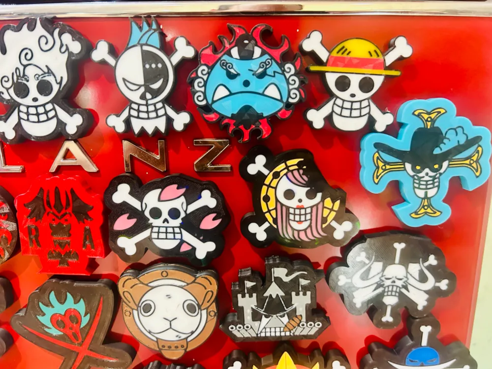 One Piece Jolly Roger Magnet Mega Pack. 44 Magnets by downeast3d ...