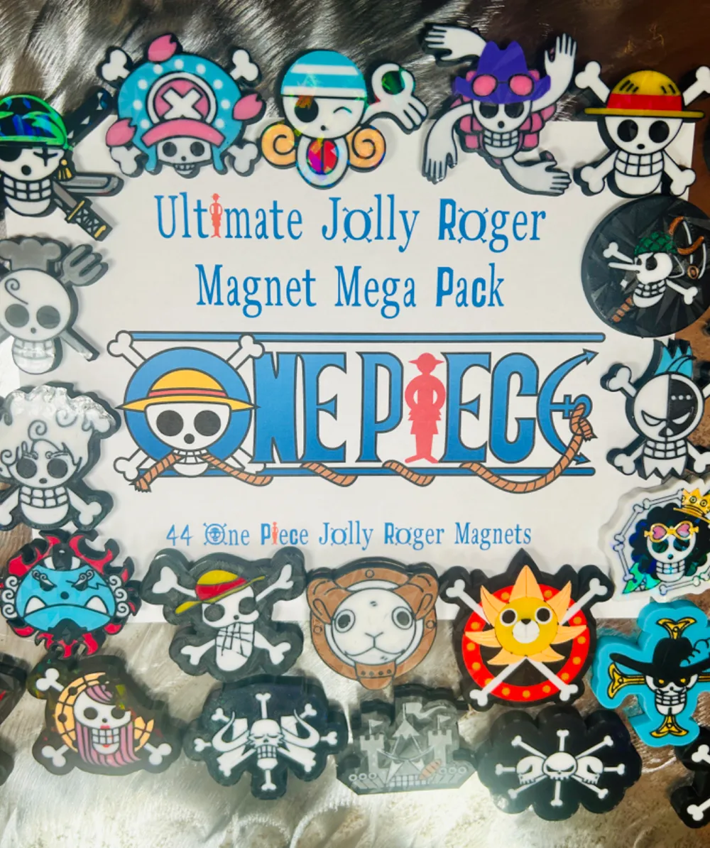 One Piece Jolly Roger Magnet Mega Pack. 44 Magnets by downeast3d ...
