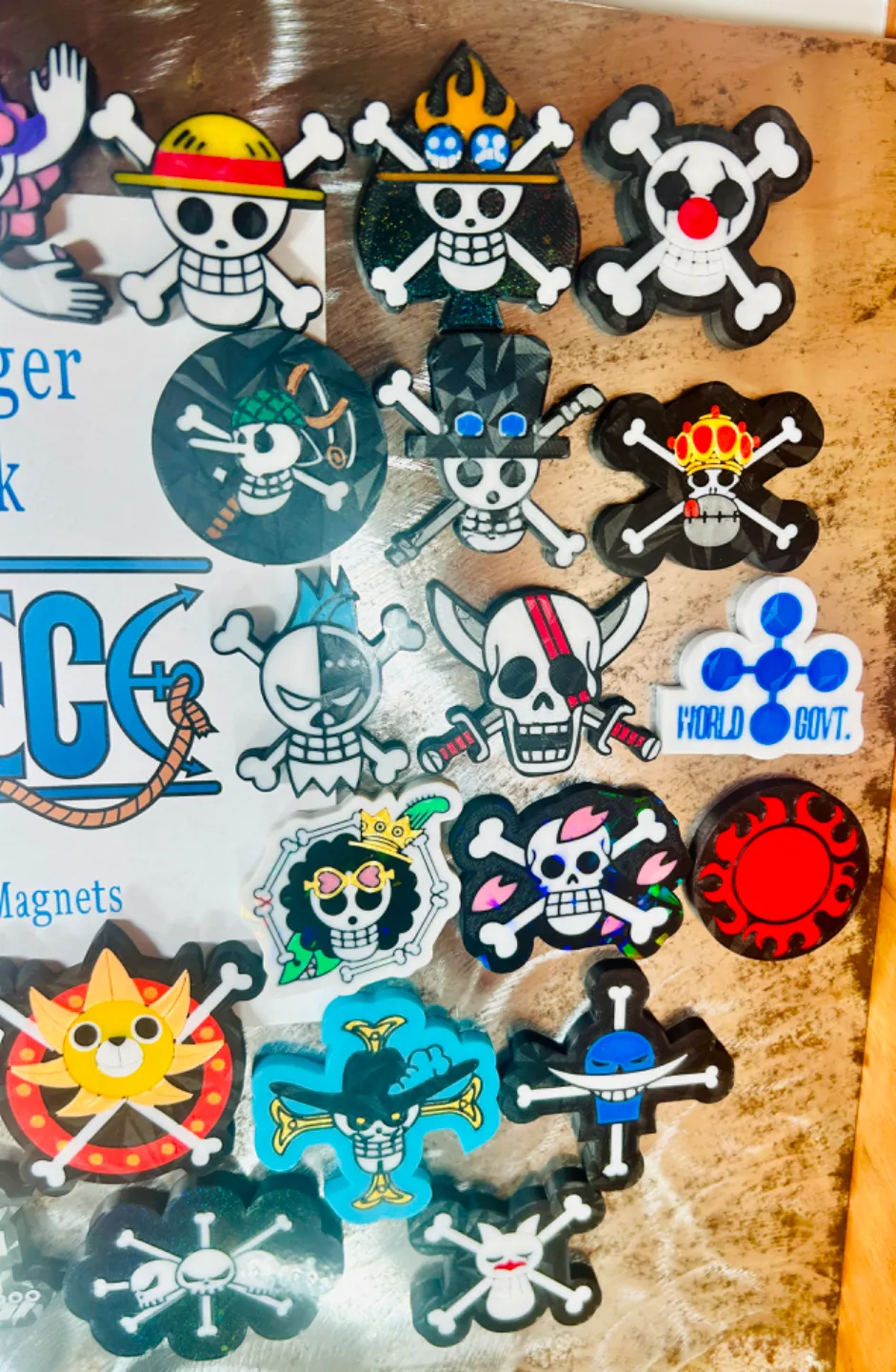One Piece Jolly Roger Magnet Mega Pack. 44 Magnets by downeast3d ...