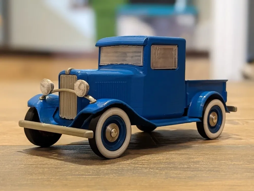 1932 Ford Model B Truck (Pinewood Derby Car Shell) by Troysterr - MakerWorld
