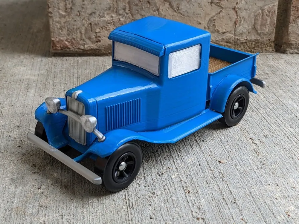 1932 Ford Model B Truck (Pinewood Derby Car Shell) by Troysterr - MakerWorld