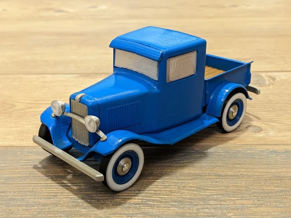 1932 Ford Model B Truck (Pinewood Derby Car Shell) by Troysterr - MakerWorld