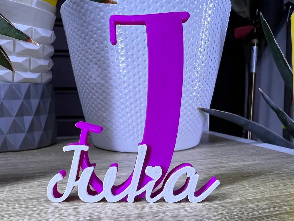 JULIA name names ornament nameplate Initial Giulia - Free 3D Print ...