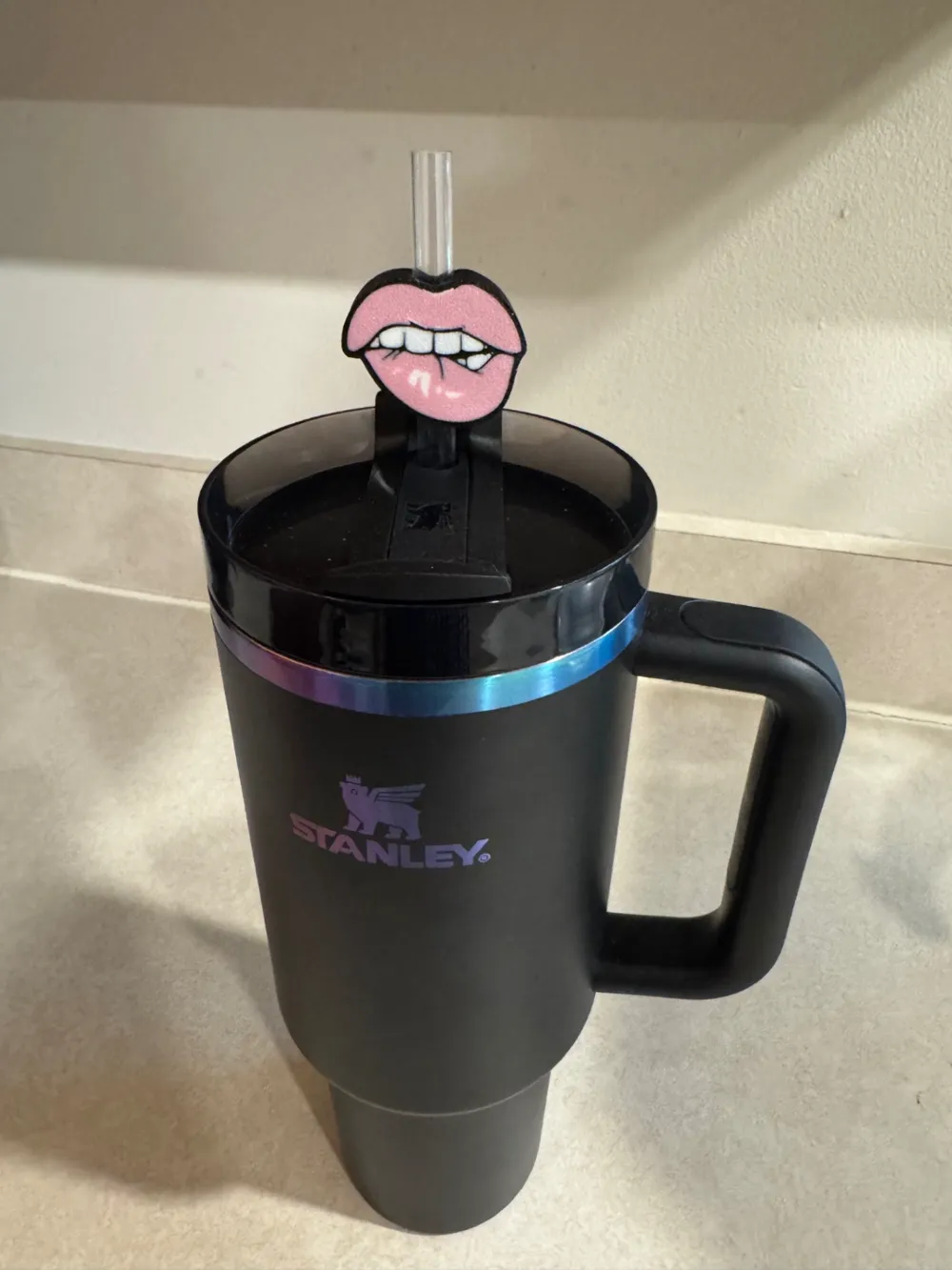 Biting Lip Stanley Cup Straw Topper by Carman3D - MakerWorld